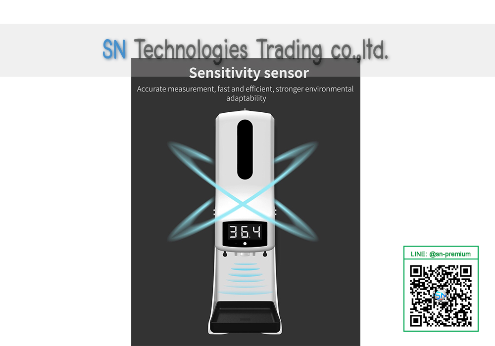 K9 PRO เครื่องวัดอุณหภูมิอัตโนมัติ เครื่องจ่ายสบู่อัตโนมัติ | SN-Technologies